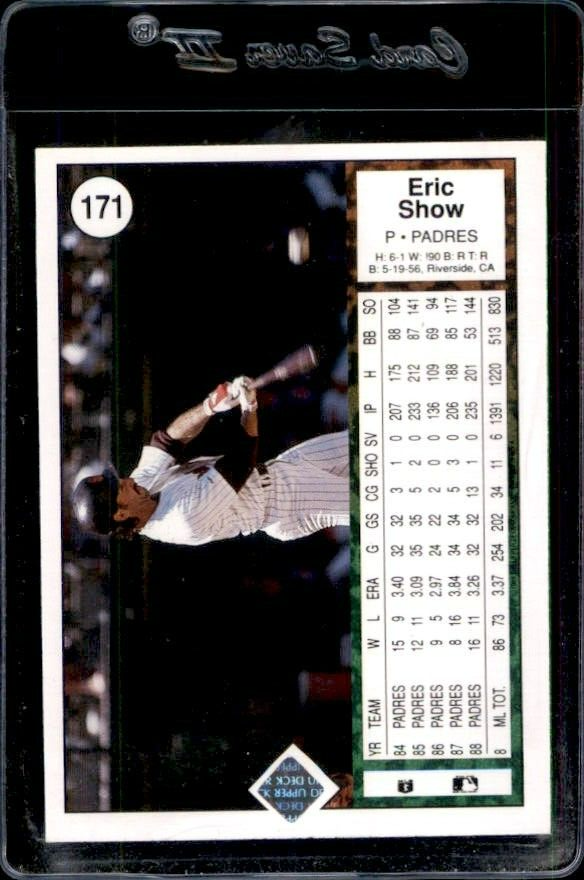 1989 Upper Deck #171 Eric Show San Diego Padres - Nice Card! | eBay