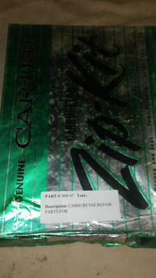 NOS Carter Zip Kit 900-47 Carburetor Repair Kit Dodge Plymouth | eBay