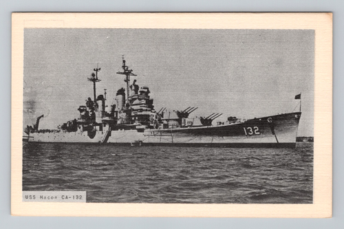 US Navy Ship USS Macon CA-132 USN Heavy Cruiser Baltimore Class Reprint ...