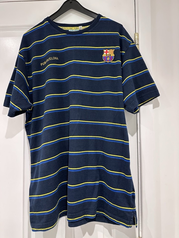 Men’s Fc Barcelona T Shirt Official Product Size XL Blue / Yellow ...