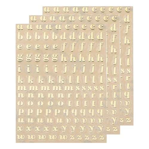 3 Sheets 4.5mm/0.18inch Mini Letter Stickers, Lowercase A-Z Sticker ...