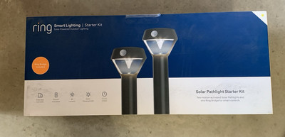 Ring Smart Lighting Solar Pathlight Starter Kit Bridge Included Fast ...