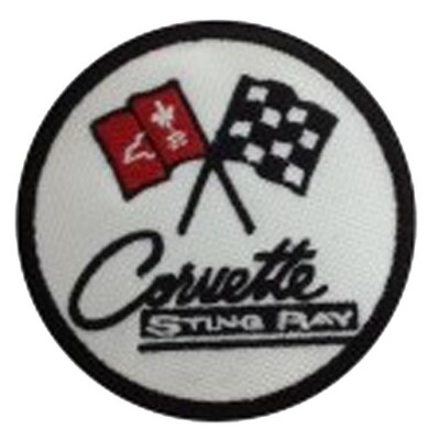 Big Corvette Stingray Iron-On or Sew-On Embroidered Patch Diameter 10" (Inches) | eBay