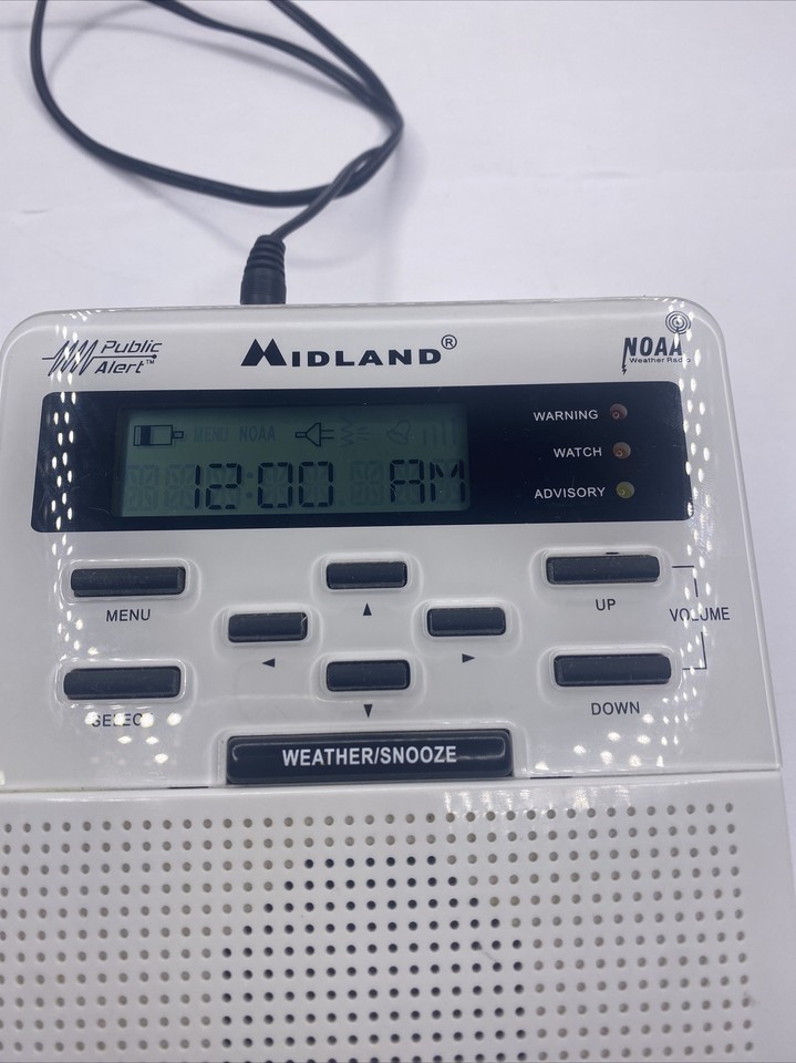 Midland WR-100 S.A.M.E Digital Weather/All Hazards Alert Radio (Version ...