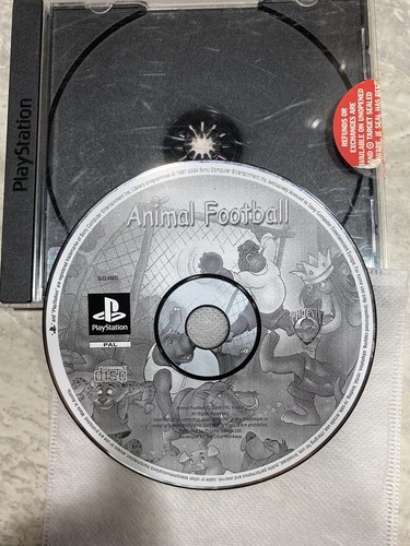ANIMAL FOOTBALL PS1 Playstation 1 DISC ONLY Avg Cond But Works Fine ...