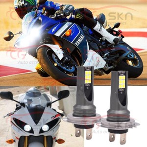 2pc Led Headlight H7 Kit Conversion Bulbs 6000K For for Yamaha YZF R1 ...