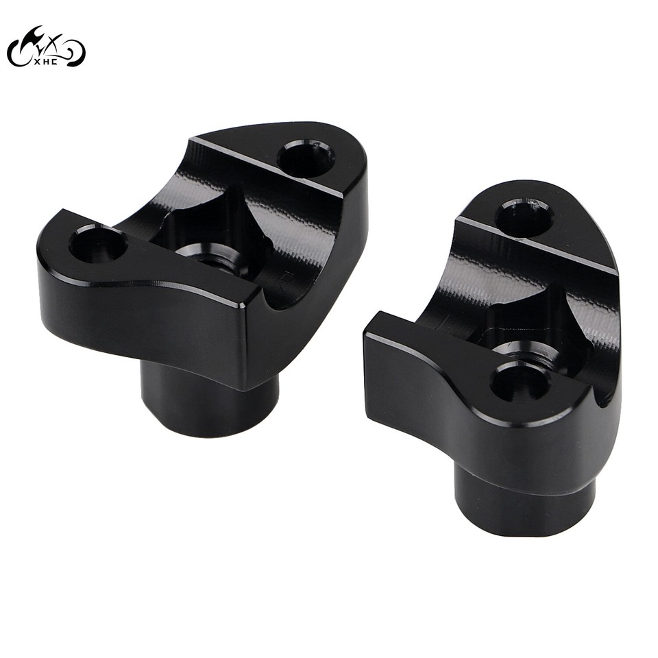 1.7" Black Short Handlebar Risers For Harley Sportster Custom XL883C ...