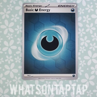Pokemon Card Basic Darkness Energy 007 Holo Rare Scarlet Violet ...