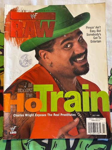WWF Magazine JULY 1999 - ----"HO TRAIN COVER"---- WWE magazine-- | eBay