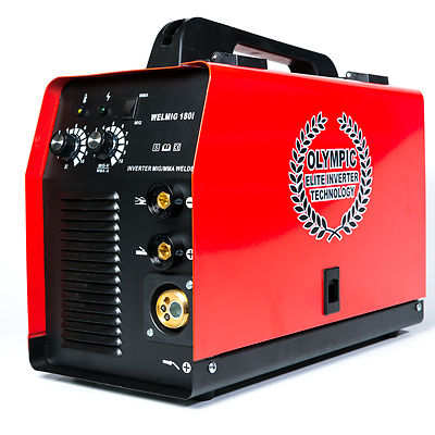 MIG 180i INVERTER WELDER GAS/GASLESS MIG-MMA (OLYMPIC) | eBay Australia