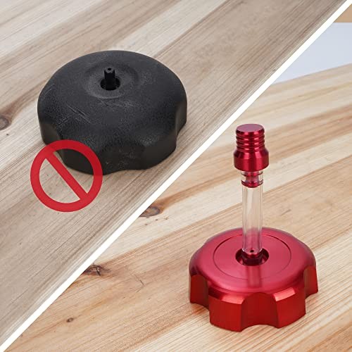 Fuel Cap CNC Billet Gas Tank Cap with Anti-Leak Vent Tube Fits for 50cc ...
