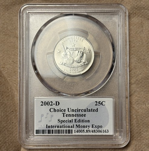 2002-D Tennessee Quarter — PCGS Sample Slab NEW 🔥 IMEX Coin Show 2025 ...