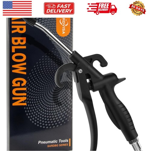 High Volume Air Blow Gun with Rubber Guard Air Flow Nozzle, Industrial ...