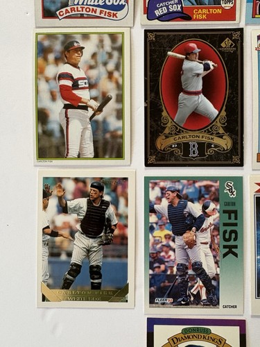 Carlton Fisk Baseball CARD LOT of 10 Red Sox White 80s 90s | eBay