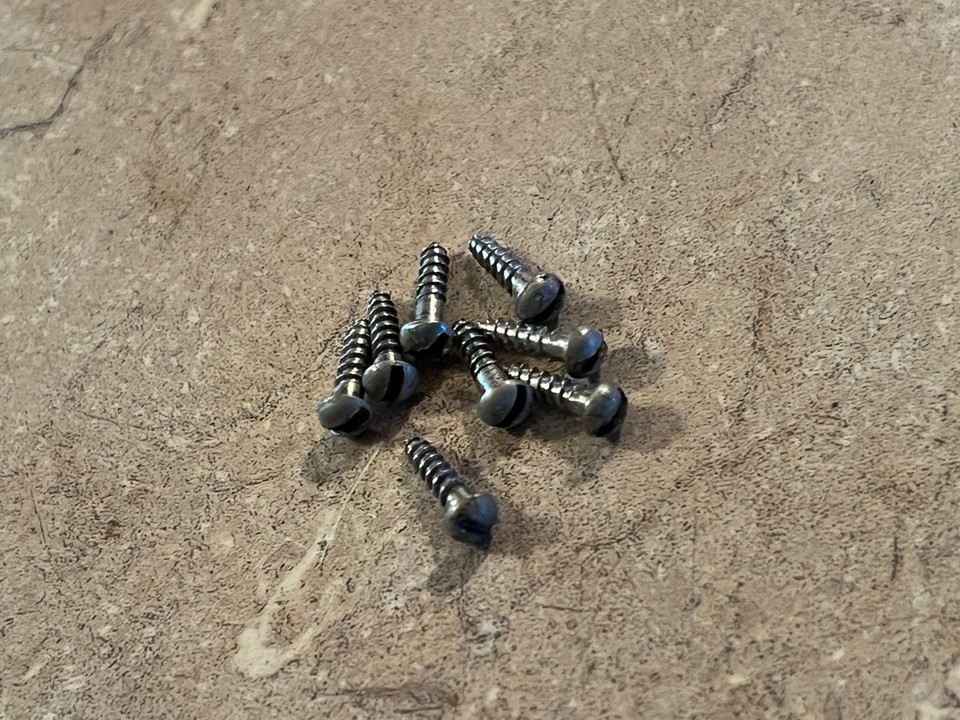 set 1951 Fender guitar tuner screws flat head tuning peg screws | eBay