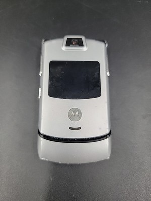 Vintage Motorola RAZR V3 Silver Flip Phone Verizon Untested | eBay
