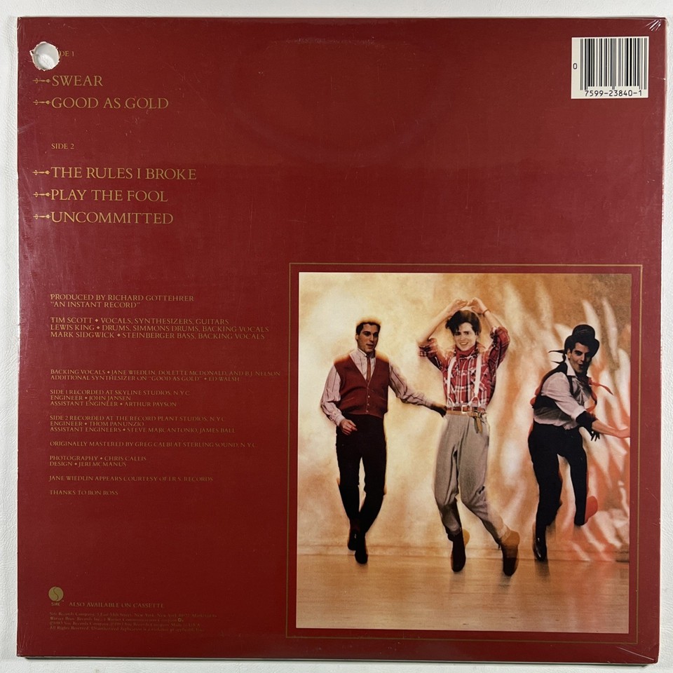 Tim Scott “Swear” LP/Sire 1-23840 (Sealed) 1983 New Wave Synth-Pop | eBay