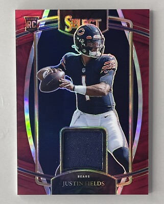 2021 Select Justin Fields Rookie Maroon Prizm Patch RC RSW-JFI 🔥🚨 | eBay