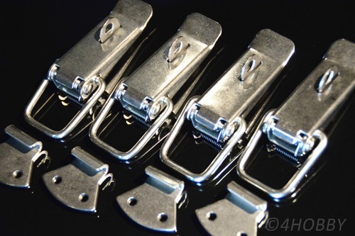 4x Edelstahl Spannverschluss Abschließbar 130mm Kisten/Box-Hebel ...