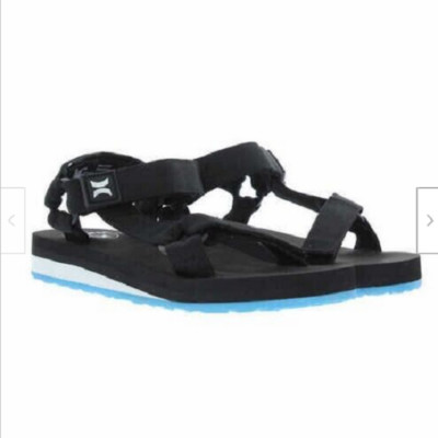 Hurley Women Rumble Lightweight Strap Sandal, (Black-Blue, 7M) NWOB | eBay