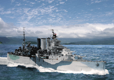 HMS DEVONSHIRE WW2 - LIMITED EDITION ART (25) | eBay UK