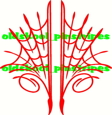 Pinstriping Pinstripe Spider Web Vintage Corner Hot Rat Rod vinyl ...