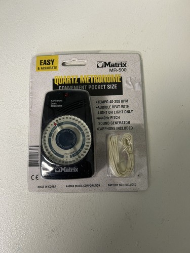 Matrix Mr-500 Quartz Metronome Visual Practice Assistance MR500 for ...
