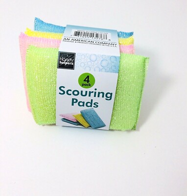 SCOURING PADS Set 4 Pack Dish/Cleaning Pads | eBay