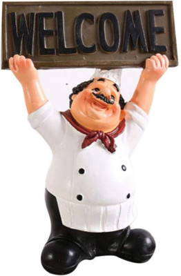 8'' Pizza Chef Welcome Sign Decorative Statues Resin Home Decoration | eBay