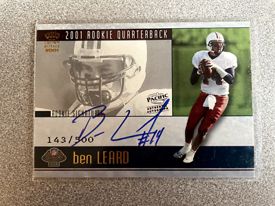 2001 Crown Royale Ben Leard Rookie Signatures Card /500 #18 Auburn | eBay