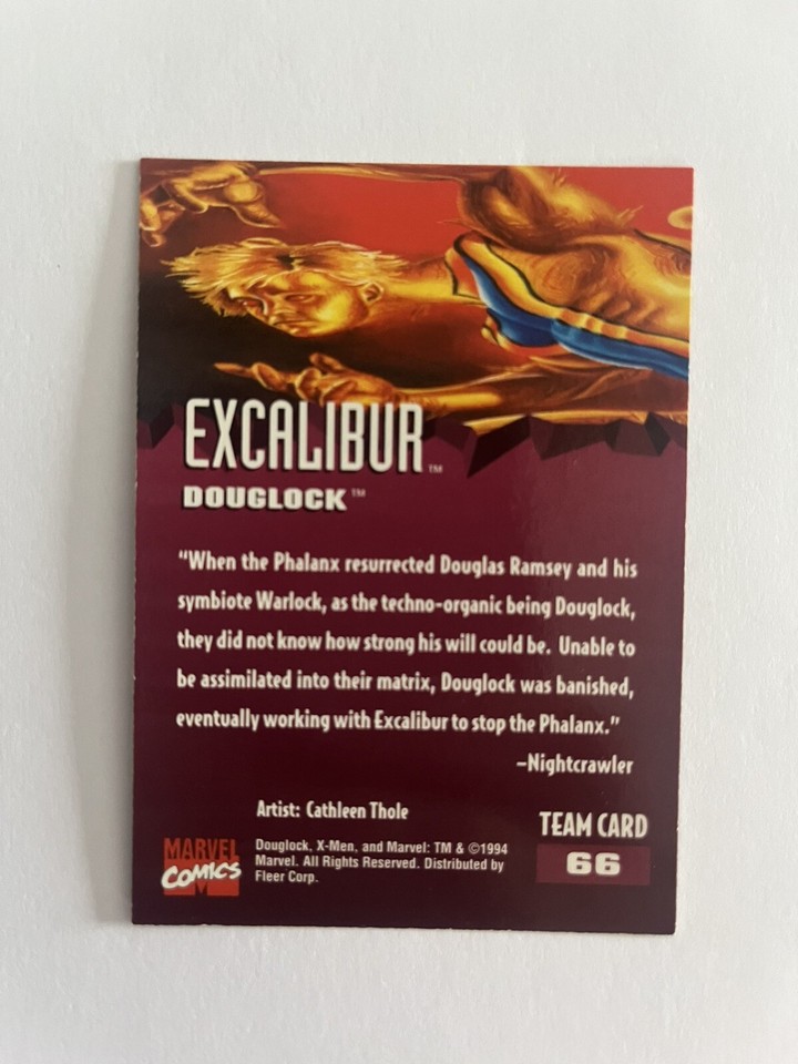1995 Fleer Ultra X-Men Marvel Comics #66 Excalibur Douglock | eBay