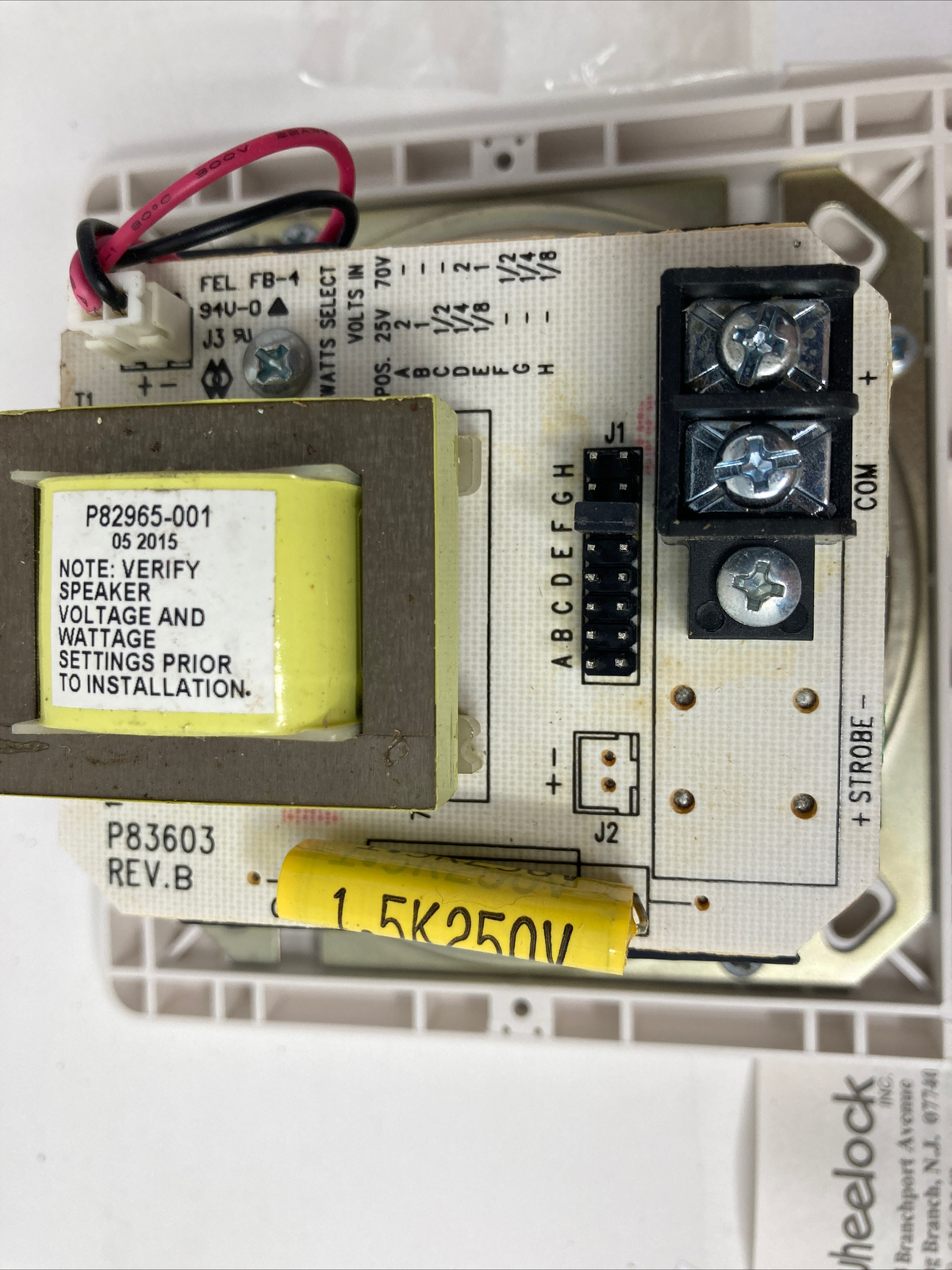 Cooper Wheelock Ceiling Speaker E90-W for 25/70.7v Paging System | eBay