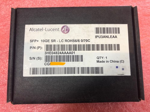Alcatel-Lucent 3HE04824AA 1PU3ANLEAA SFP+ 10GE SR 850nm MMF New in Box ...