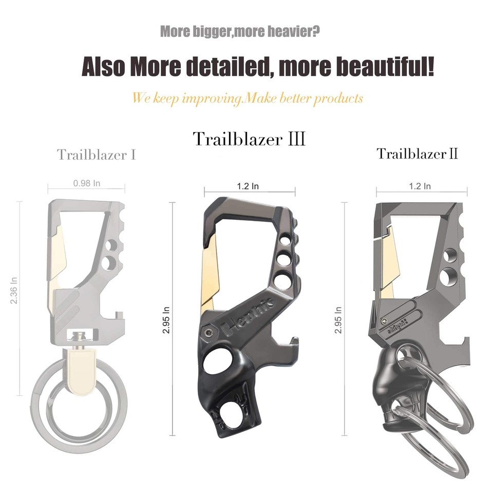 Heavy Duty Key Chain Bottle Opener,Carabiner Car Key Chains for Men and ...