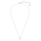 Swarovski Attract Necklace Round cut, White, Rhodium plated -5408442 ...