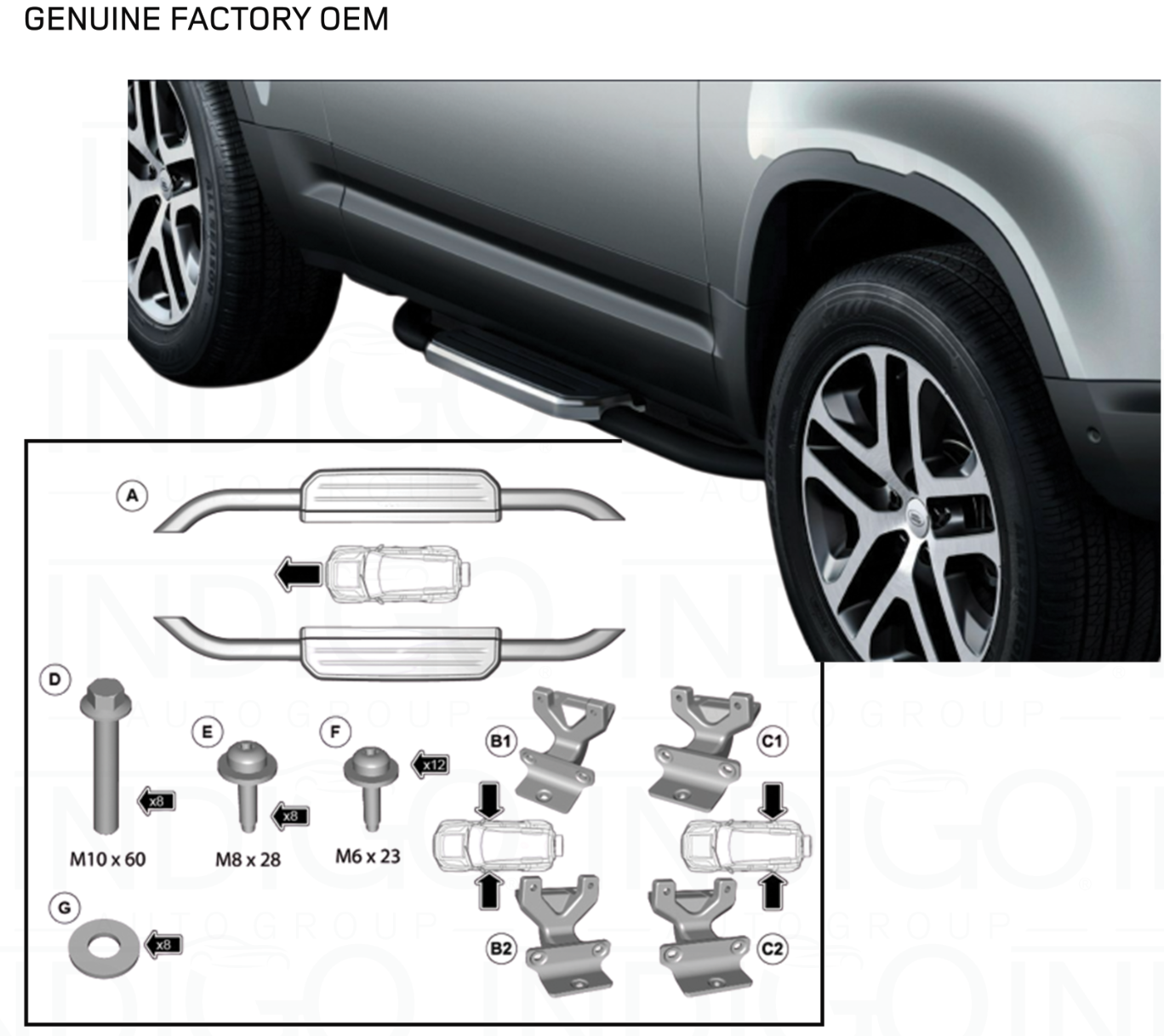 Genuine Land Rover FIXED SIDE STEPS 2021-2024 DEFENDER 90 VPLEP0524 | eBay