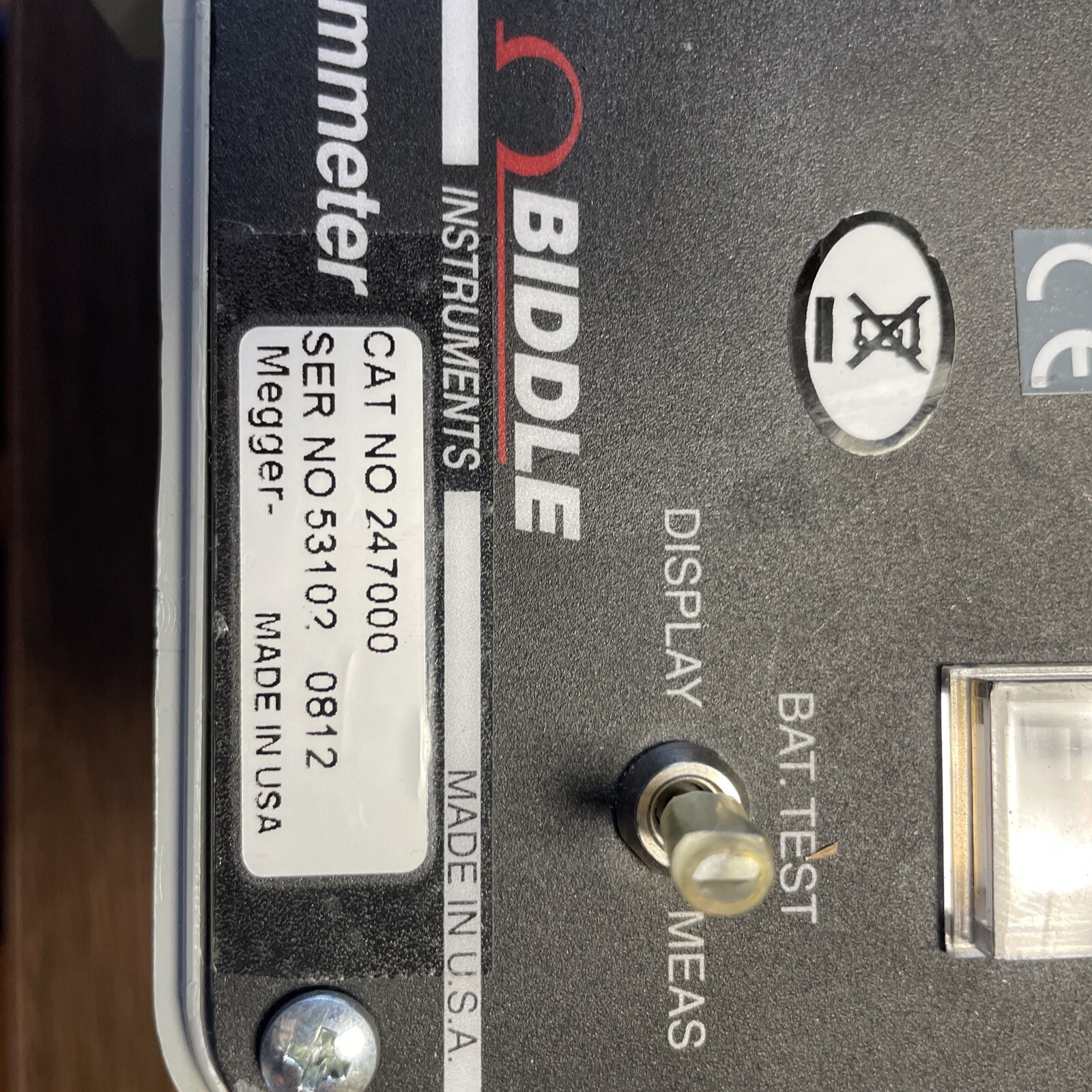 biddle 247000 DLRO Digital Low Resistance Ohmmeter. *Serviced* | eBay