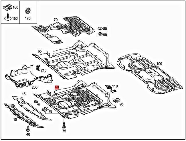 Genuine Mercedes-Benz Center Shield 1665200123 OEM for sale online | eBay