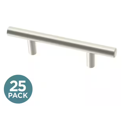 *25-PACK* Liberty Essentials 3 in. Satin Nickel Steel Cabinet Drawer ...