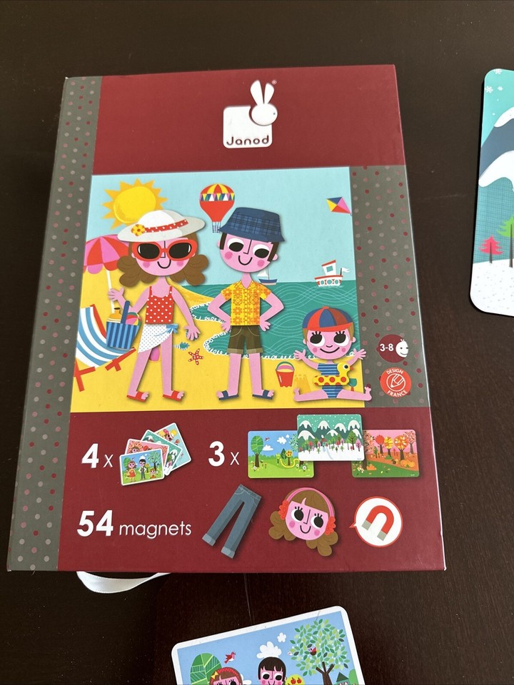 Magnetí ’ book Janod Magnetic Toy Educational Seasons 3-8 Perfect Full ...