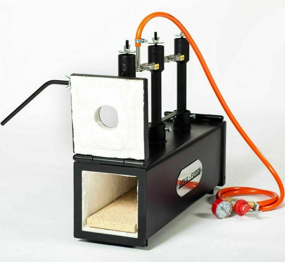 DFPROF3+2D GAS PROPANE FORGE Furnace Burner Knife Making Blacksmith ...