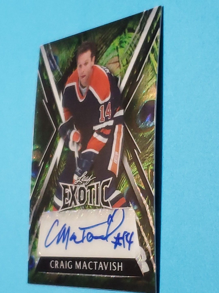 2024 Leaf Metal Hockey Legends Craig MacTavish #E-CMT Exotic Peacock ...