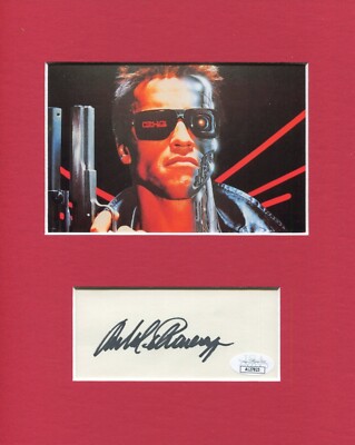 Arnold Schwarzenegger Terminator Rare Signed Autograph Photo Display ...