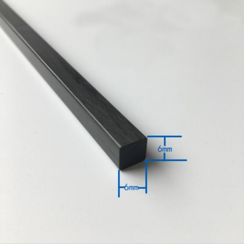 2pcs 50cm Length Solid carbon fiber square carbon fiber rod 2/2.5/3/4mm ...