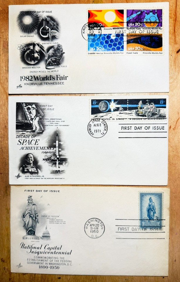 570 all different US First Day Covers from 1950-1963 with Artcraft ...