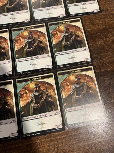 26x Elf Knight Creature Tokens MTG Magic The Gathering Guilds Of ...