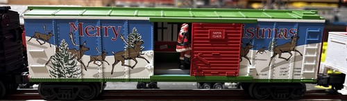 MTH, O Gauge, Merry Christmas Boxcar W/ Operating Santa Claus From 12/ ...