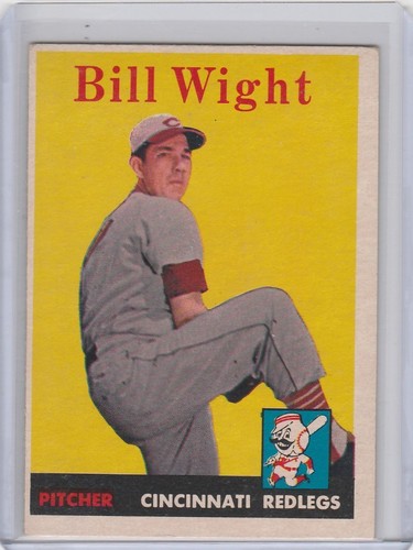 1958 Topps Baseball #237 Bill Wight - Cincinnati Reds | eBay