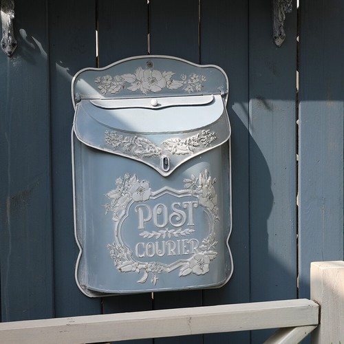 Vintage Rustic Letter Box Post Box Wall Mounted Decorative Metal ...