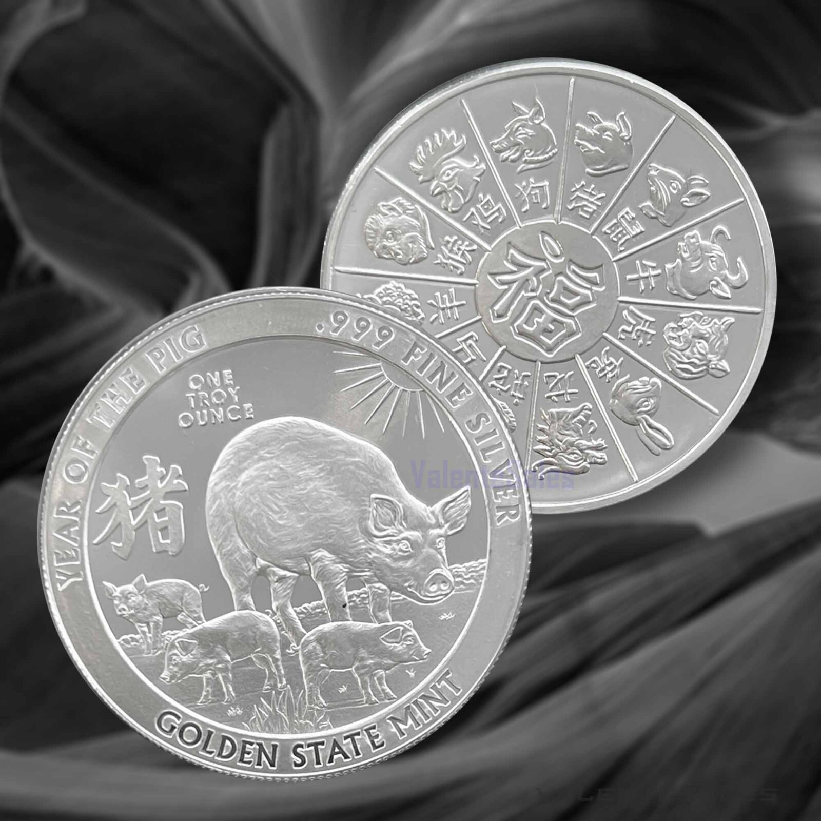 1 oz Silver Round -Year of the PIG-.999 | eBay